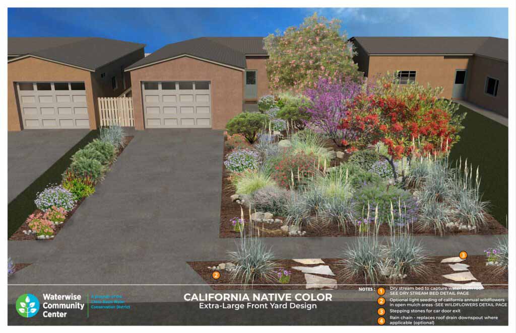 California Native Color Garden - Waterwise Garden Planner